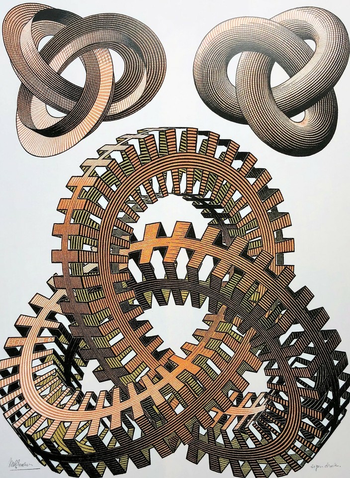 M.C. Escher - Knots Custom Gallery Framed Print | eBay