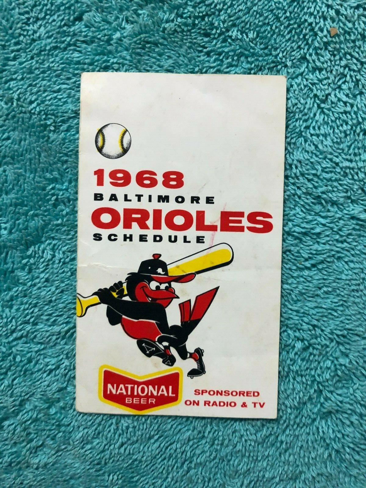 1968 BALTIMORE ORIOLES SCHEDULE NATIONAL BOH | eBay