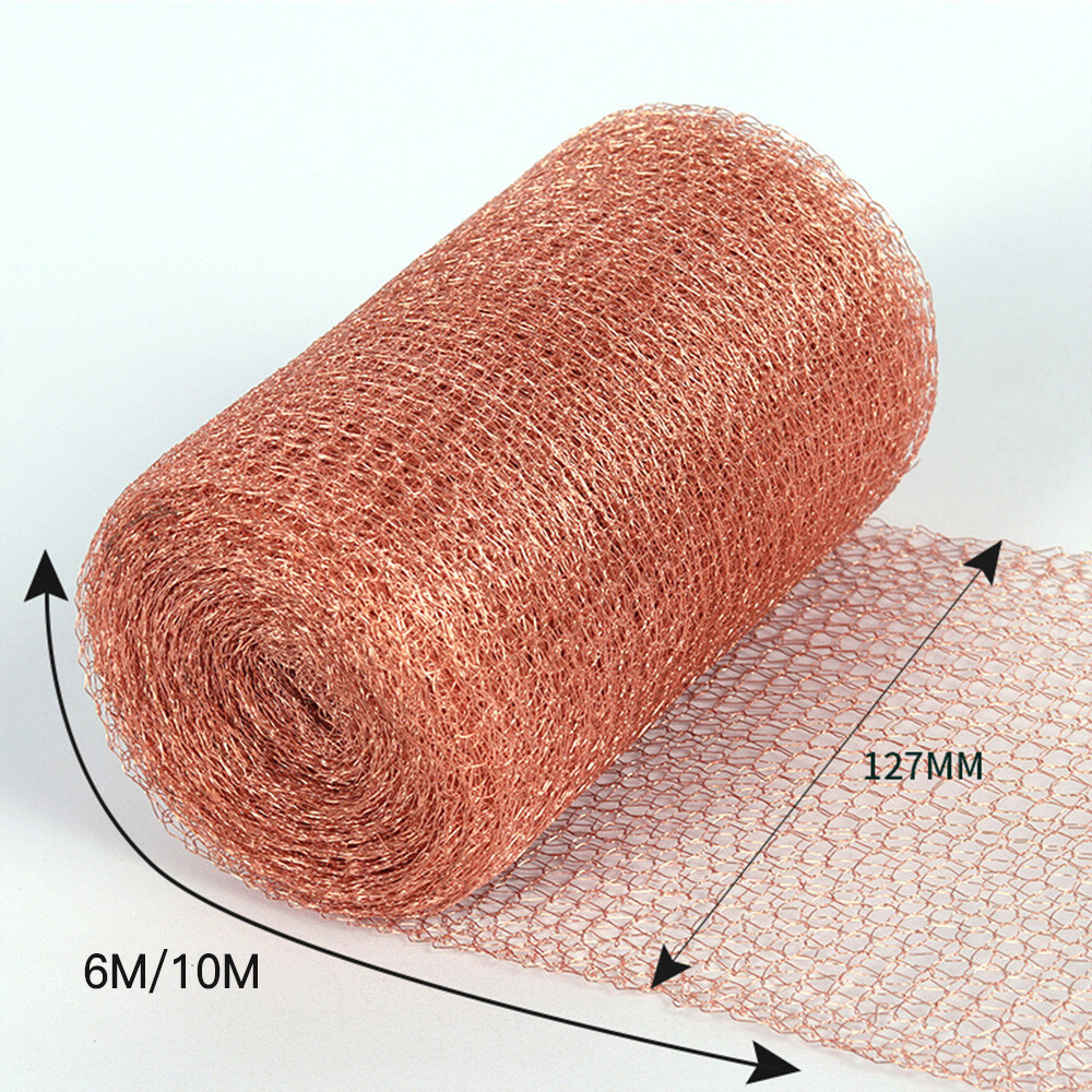 Copper Mesh Pest Control Rodent Proof Copper Wire Wool Roll Netting ...