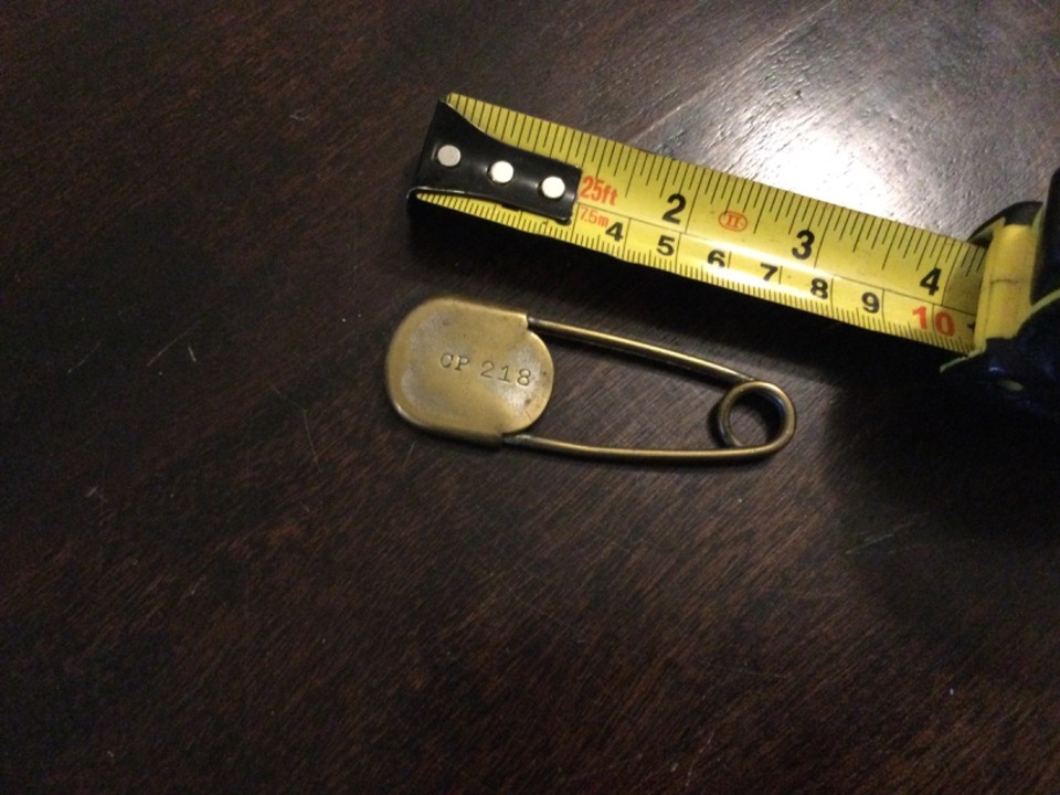 Vintage Large Brass Safety Pin Heavy Duty Possibly Military /Horse ...