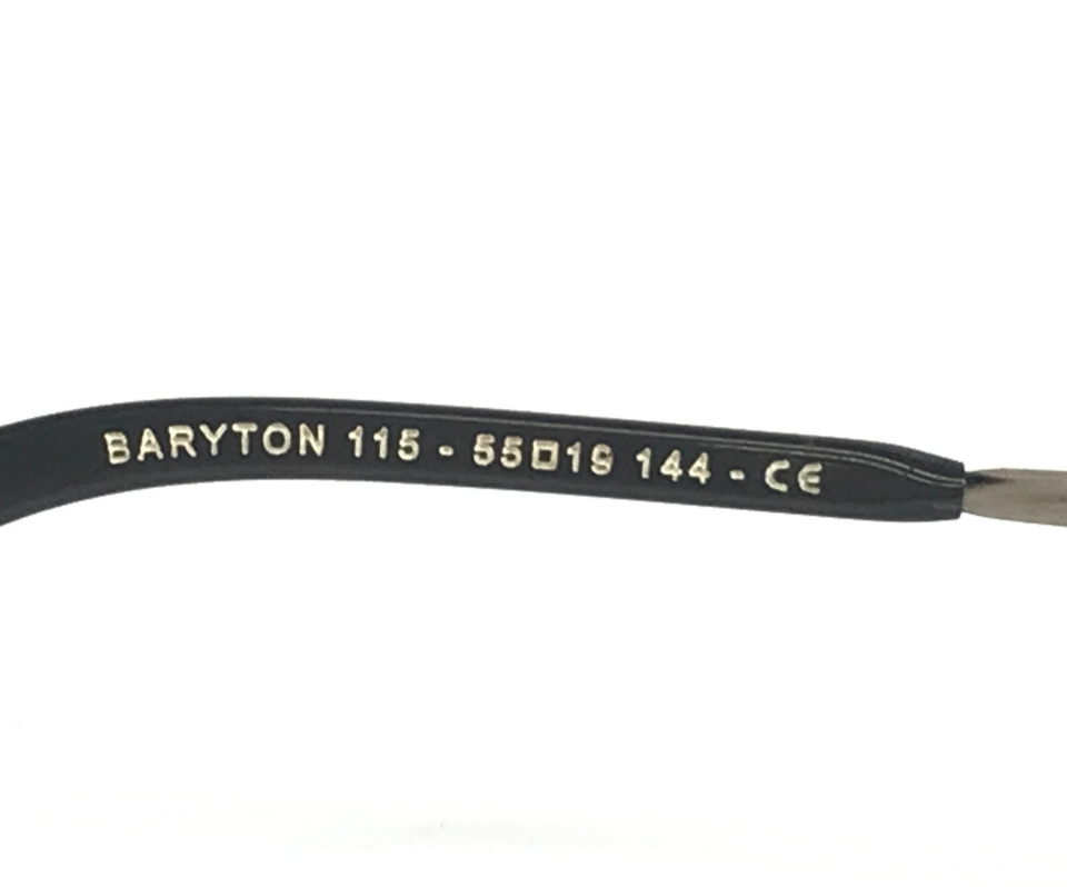 Jean Lafont Eyeglasses Frames BARYTON 115 Black Brushed Gunmetal 55-19 ...