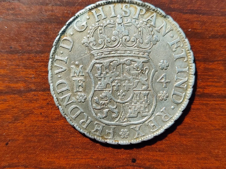 1753-MF Spanish/Mexico Pillar Coin 4 Reales. | eBay