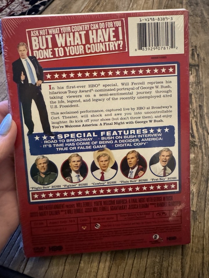 NIP Will Ferrell: You're Welcome America-A Final Night with George W ...