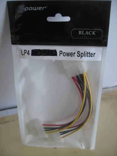 "NEW" 4 x PACKS...MOLEX...LP4 Y POWER SPLITTER COMPUTER, PC. | eBay