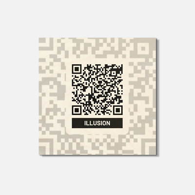 Illusion QR Code 4'' X 4'' Square Wooden Coaster | eBay