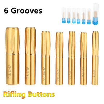 6 Flute Rifling Button Spiral Helical Chamber Reamer Cutter Tool 5.5 ...