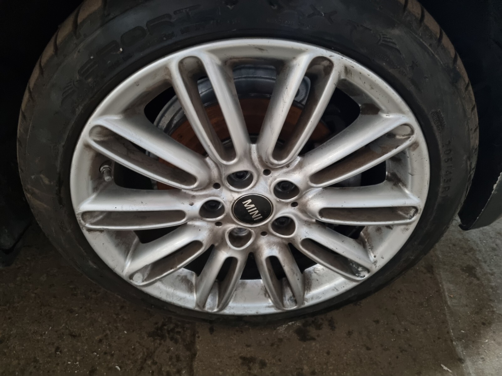 Mini F55 F56 Alloy wheels and tyres 17" 7J ET:54 Tentacle Spoke 500 ...