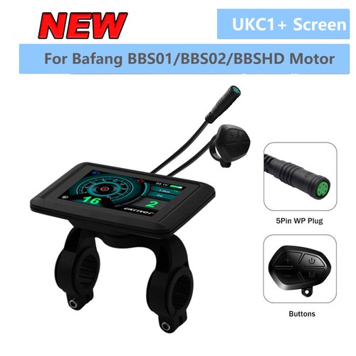 E-Bike UKC1 Color Screen LCD Display Control Panel For Bafang BBS01 02 ...