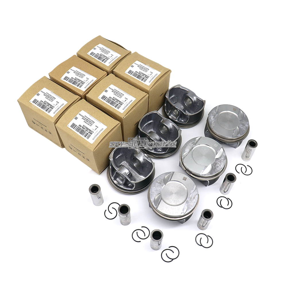 OEM Engine Rebuild Overhaul Pistons Kit For Porsche Audi A6 S4 S5 Q7 ...