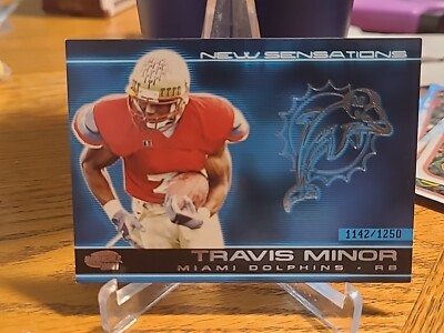 2001 Pacific Invincible New Sensations /1250 Travis Minor #15 Rookie RC ...