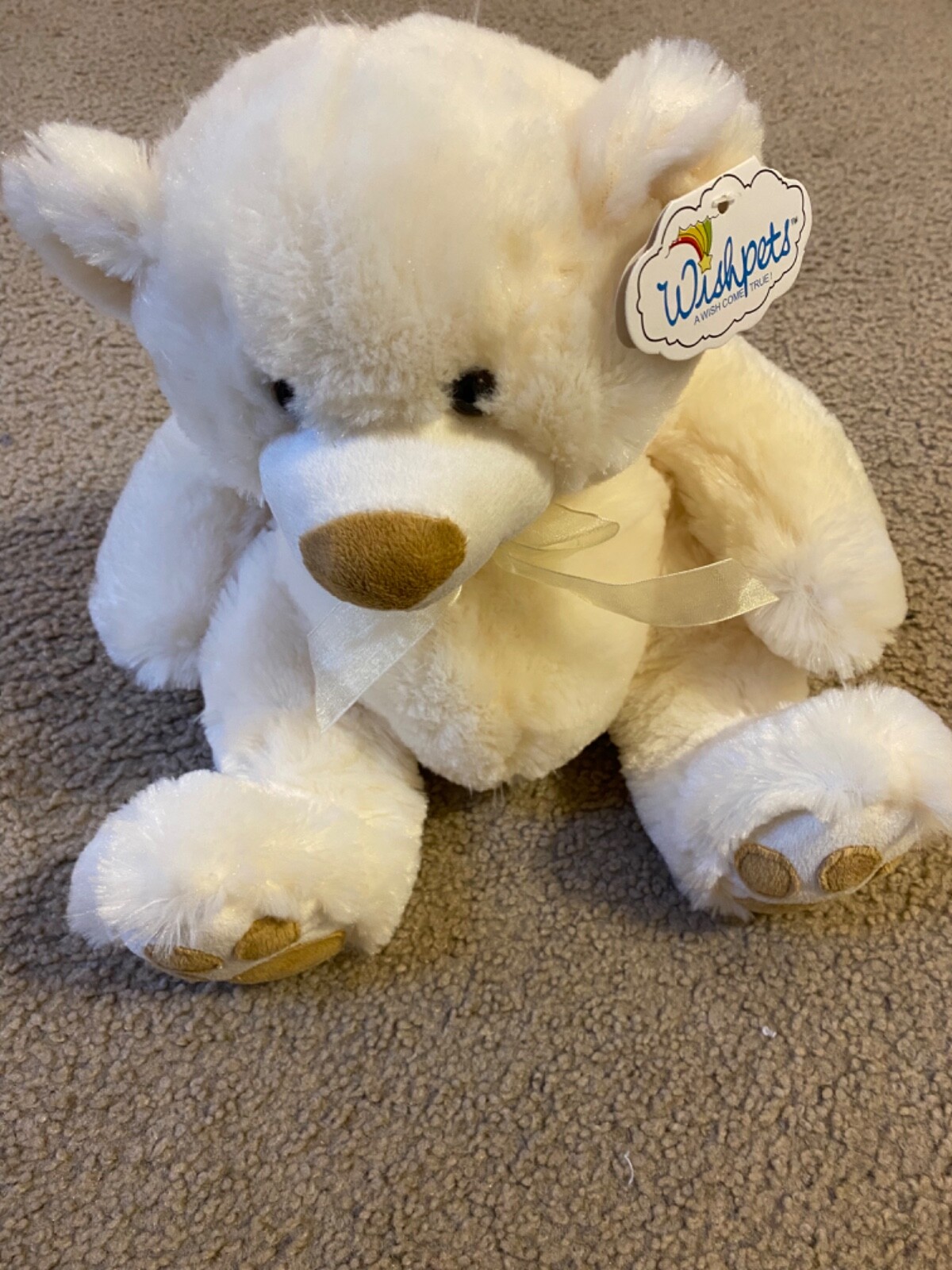 Wishpets Benjamin 2010 Plush Cream Bear Toy - Stuffed Animal 9” w Tag ...