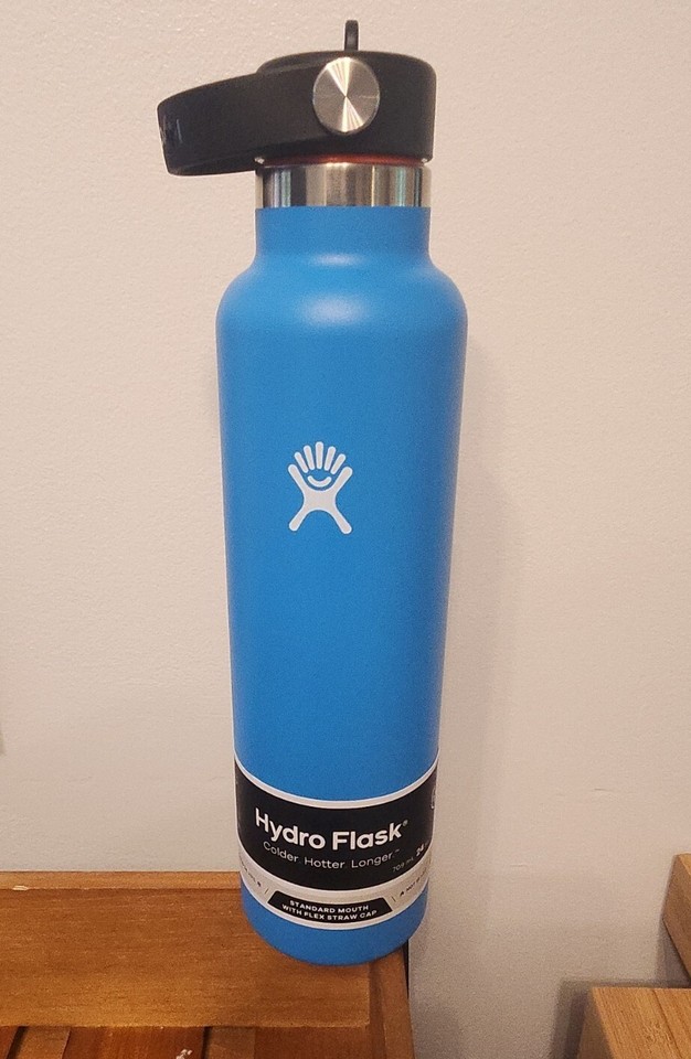Standard Mouth Bottle With Flex Straw Cap by Hydro Flask, 24 oz Pacific ...