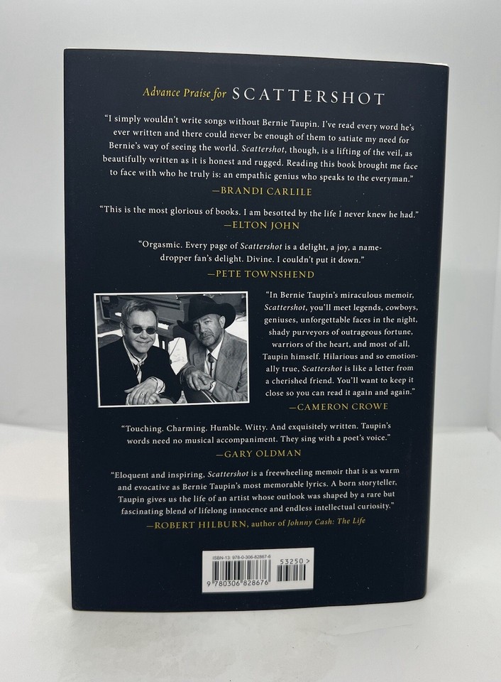 BERNIE TAUPIN “SCATTERSHOT” Hand-Signed Hardcover w/ COA NEW! Elton ...