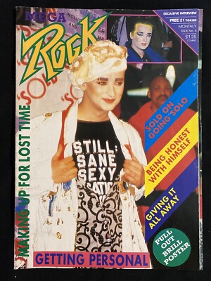 Mega Rock Magazine/Poster: Boy George (UK). Pull Out Brill Poster: 33 ...