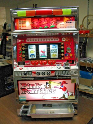 Vintage Yamasa Pink Panther Y-4-10 Table Top Slot Machine Works READ ...