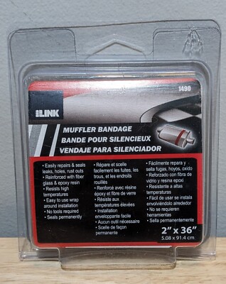 Universal MUFFLER Repair Bandage KIT EXHAUST BANDAGE WRAP KIT 2"X36 ...