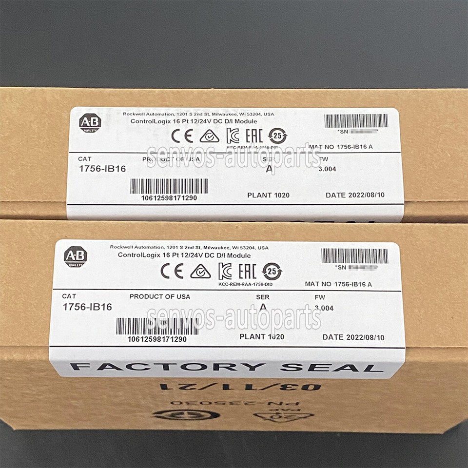 AB 1756-IB16 ControlLogix Input Module Ser A 1756IB16 New Factory ...