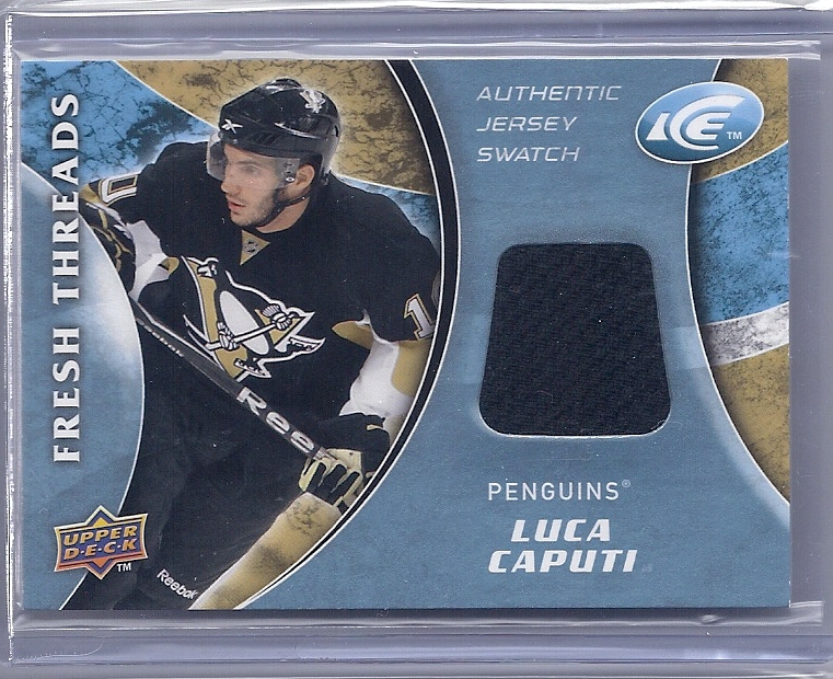 2009-10 UD ICE LUCA CAPUTI FRESH THREADS JERSEY SP RC | eBay