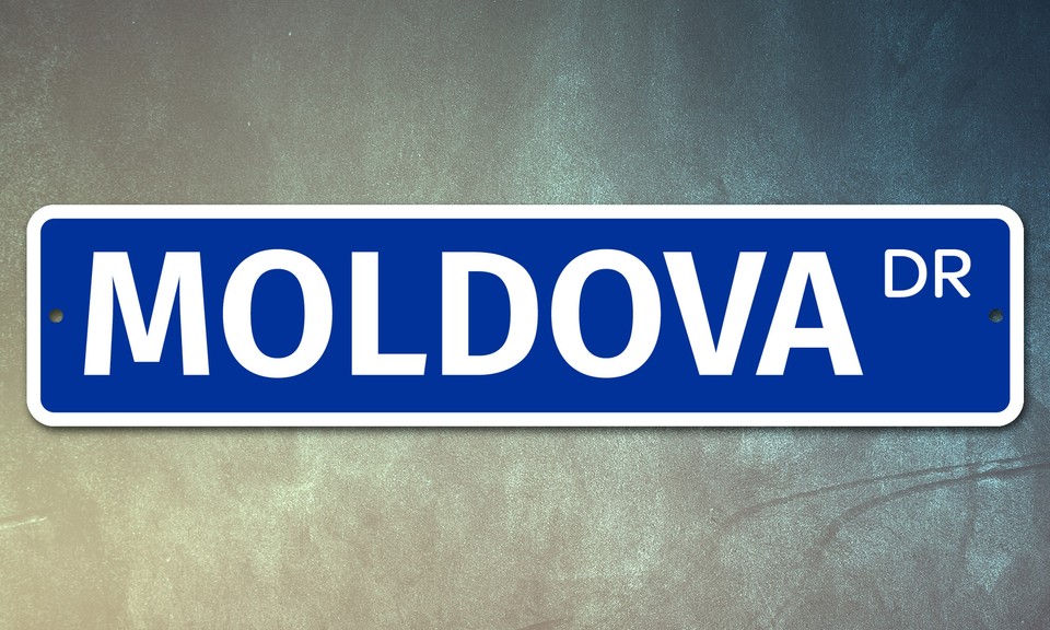 6783 SS Moldova 4" x 18" Novelty Street Sign Aluminum | eBay