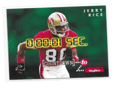 Jerry Rice 1995 Skybox Impact COUNTDOWN #C2 S.F. 49ers Beautiful Card ...