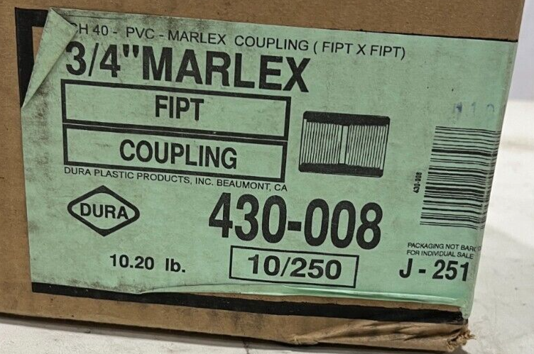 10/250 DURA 3/4" Marley Coupling 430-008 *FAST SHIPPING | eBay
