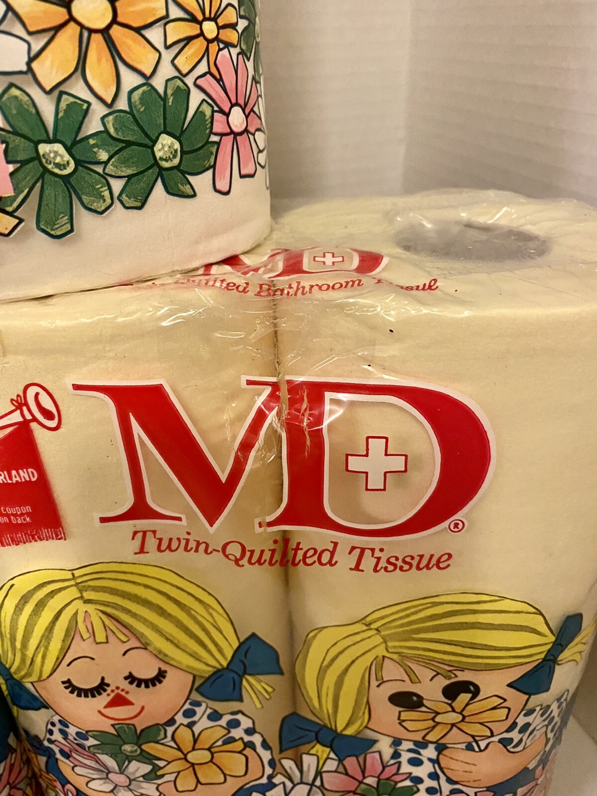 Vintage MD twin quilted bathroom toilet tissue. MD Toilet Paper. Movie ...
