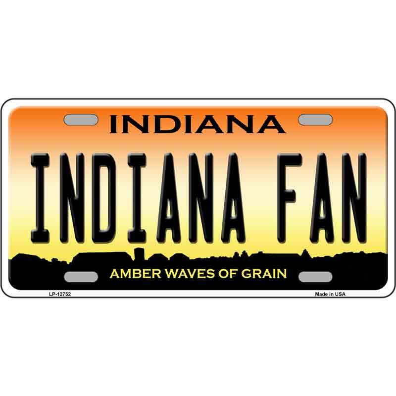 Indiana Fan Novelty Metal License Plate Tag LP-12752 | eBay