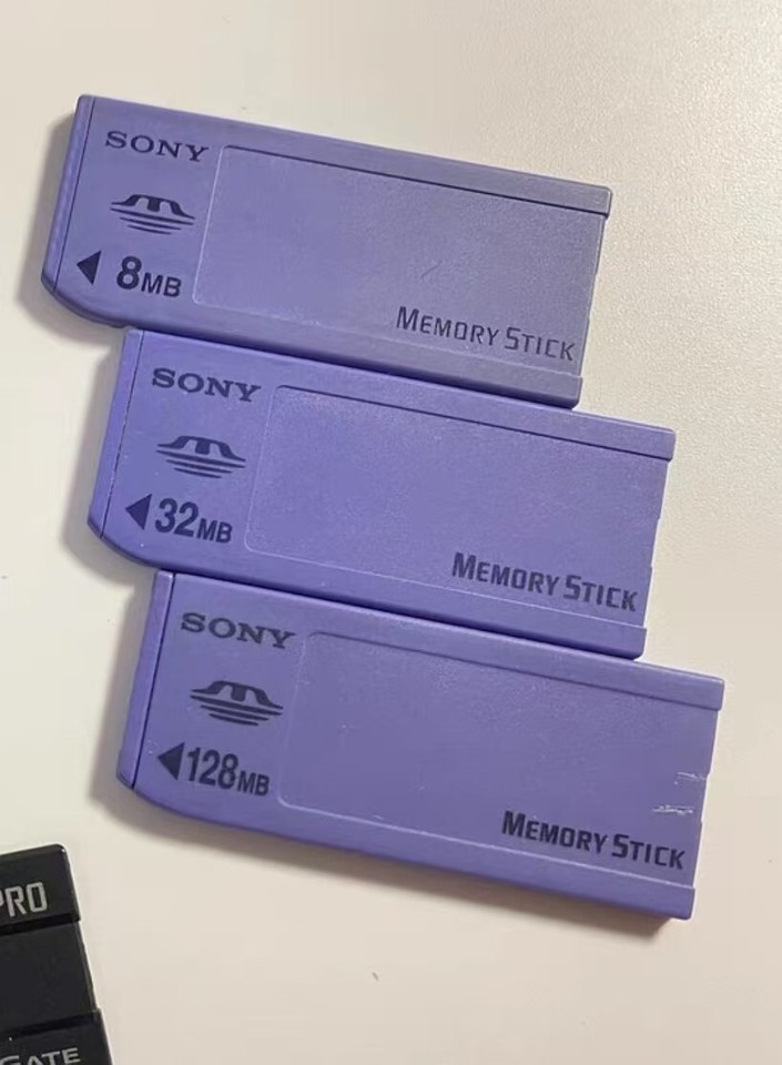 128MB/16MB Sony Genuine Memory Stick MS Card, Long MS, For Sony Camera ...