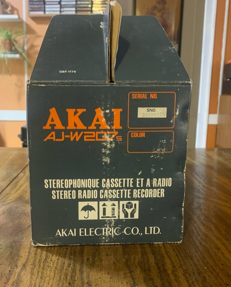 Vintage Akai AJ-W207 AM/FM Double Cassette Boombox – Original Box And ...
