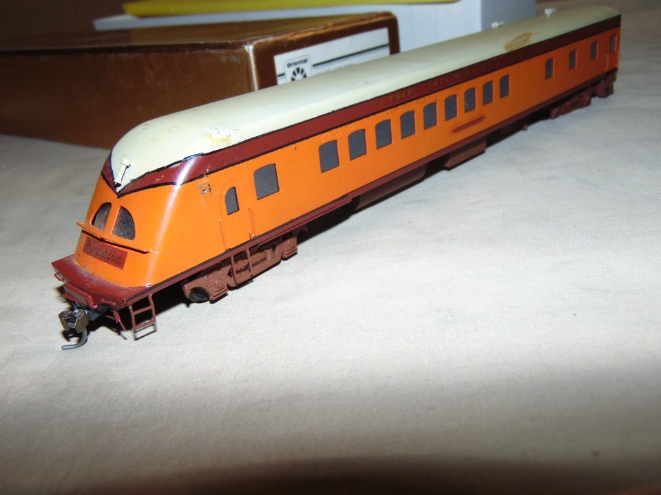 ORIENTAL LIMITED HO BRASS MILWAUKEE ROAD HIAWATHA PAINTED OBSERVATION ...
