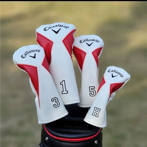 Callaway Golf Driver Fairway Wood Hybrid Head Cover 135X Classic White ...