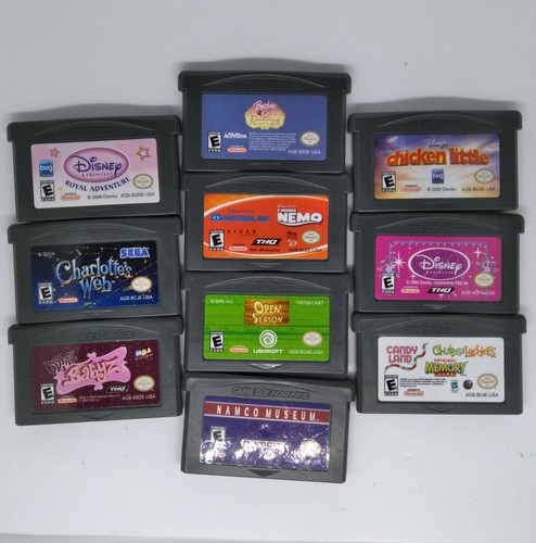 10 GBA Nintendo Gameboy Advance Video Game Authentic Lot Bundle Tested ...