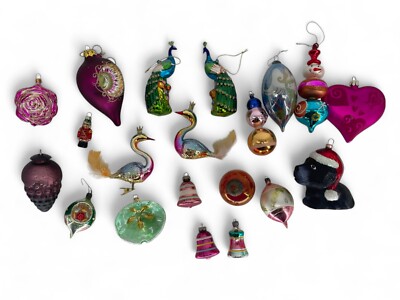 Lot of 20 Vintage Christmas ornaments | eBay