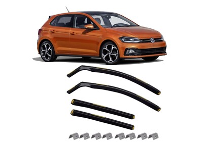 VW Polo MK6 2018-2021 5 Door Hatchback Wind Deflectors 4pc | eBay UK