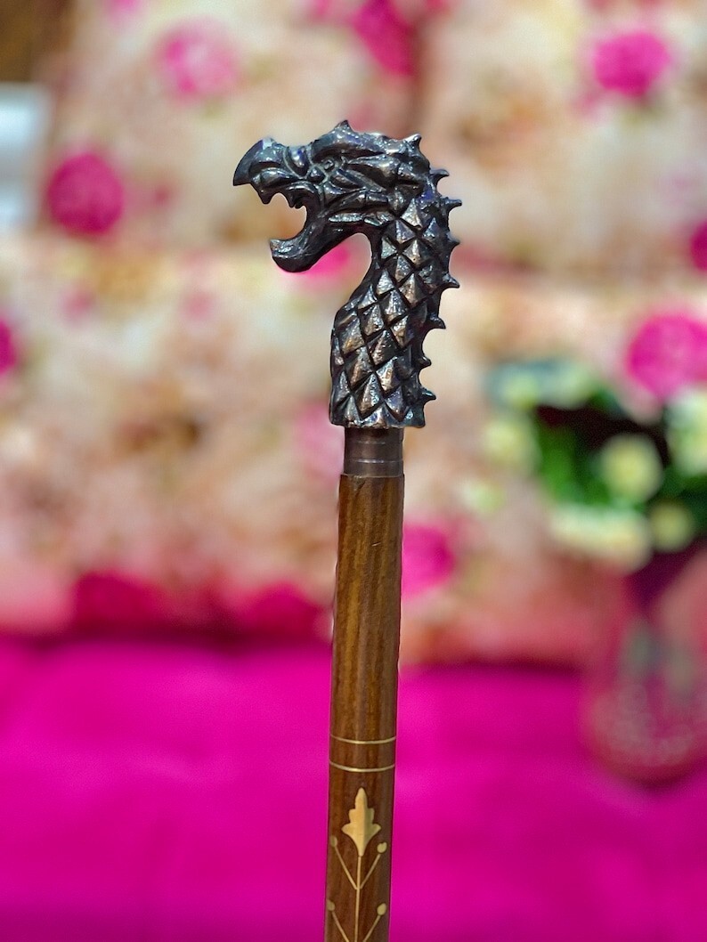 Antique Dragon Head Handle Victorian For Handcrafted … - Gem