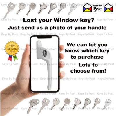 UPVC Window Handle Locking Keys Spare Replacement Key WMS Yale ERA Mila ...