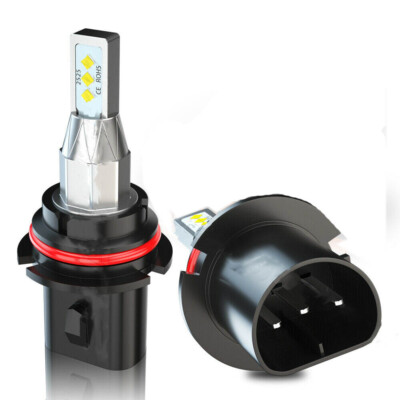 2x 9007 LED Headlight Luces Fuertes Para Auto Coche Luz Carro Bulbs ...