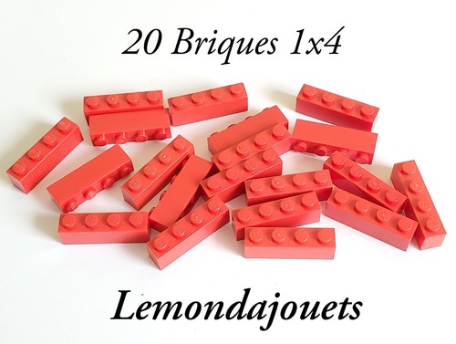 Lot de 20 x Pièces Lego 3010 Brick 1x4 Rouge Red Brique 4x1 | eBay