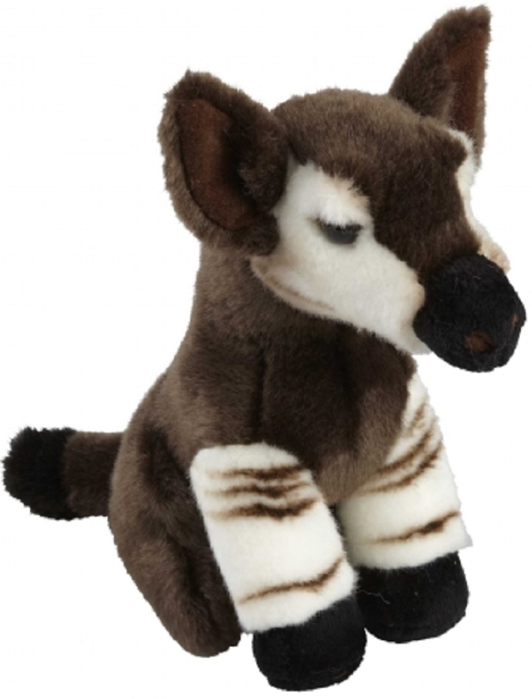 RAVENSDEN OKAPI SITTING 18CM - FRS009OK SOFT TOY WILD ZOO ANIMAL SAFARI ...