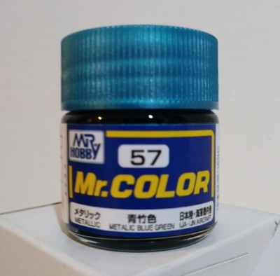 Gunze Sangyo Mr Color acrylic paint C-57, Metallic Blue Green 10ml. | eBay