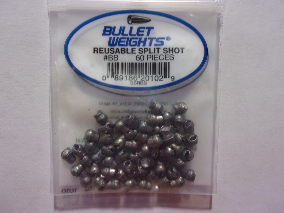 BULLET WEIGHTS Removable Split Shot choose your size! NIP | eBay