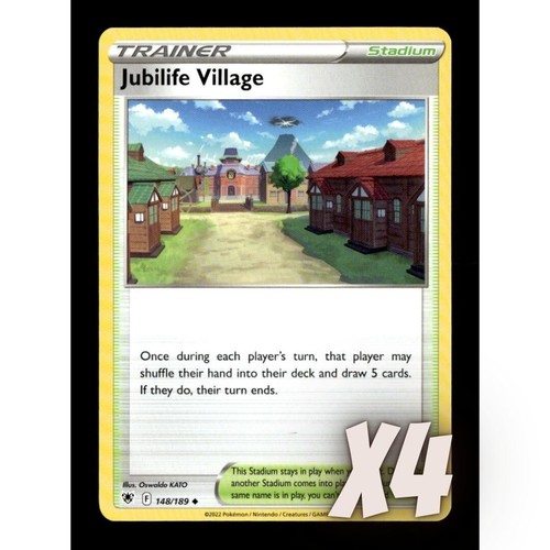 Pokémon TCG - Jubilife Village - SWSH10: Astral Radiance - Playset X4 ...