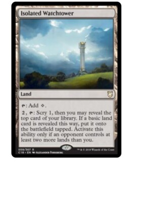 ISOLATED WATCHTOWER + 10 Random Rares MTG Magic the Gathering gift set ...