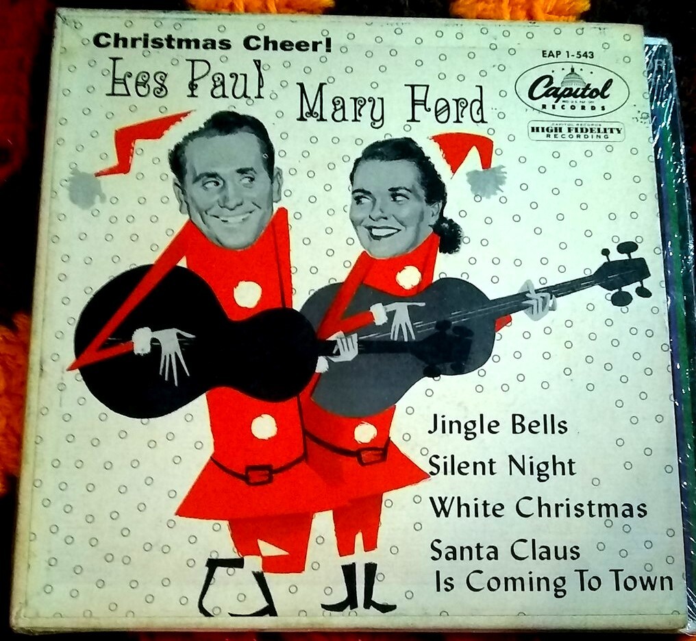 Les Paul and Mary Ford, Christmas Cheer! ~ 1955 Capitol 7" EP cover ...