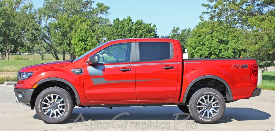 2019-2023 Ford Ranger Stripes STRIKER Body Decals Side Door Vinyl ...