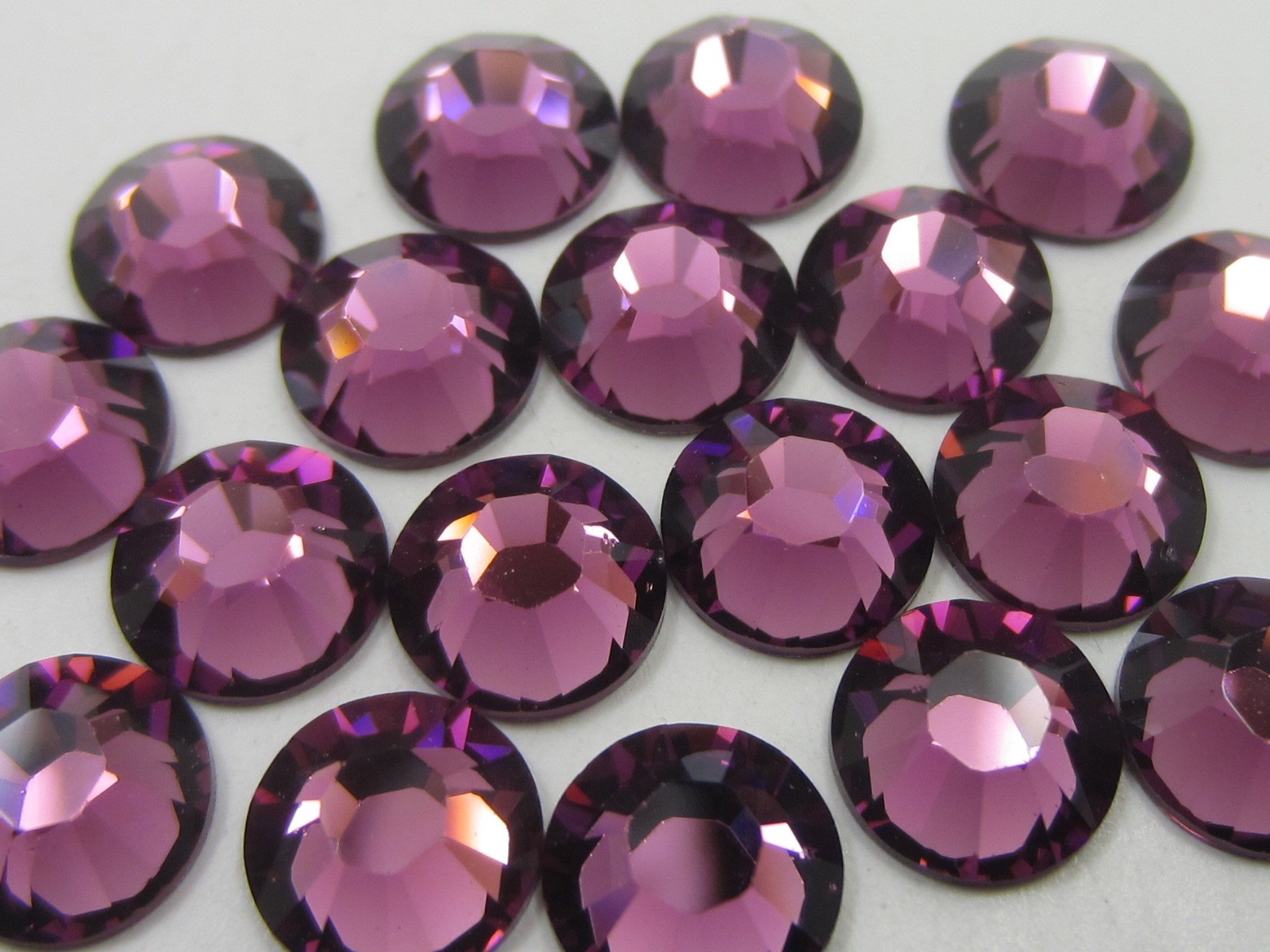 34ss AMETHYST HOT FIX European Rhinestones 12pcs. | eBay