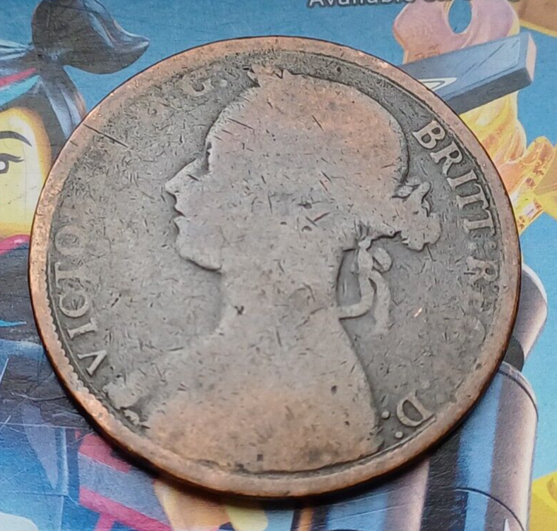 1881H Victoria One Penny Bun Head Coin Ref/7032 See Photo's | eBay