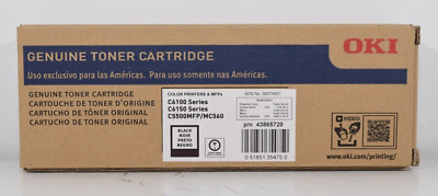 New OKI C6100 C6150 MC560 C5500MFP Black Toner 43865720 | eBay