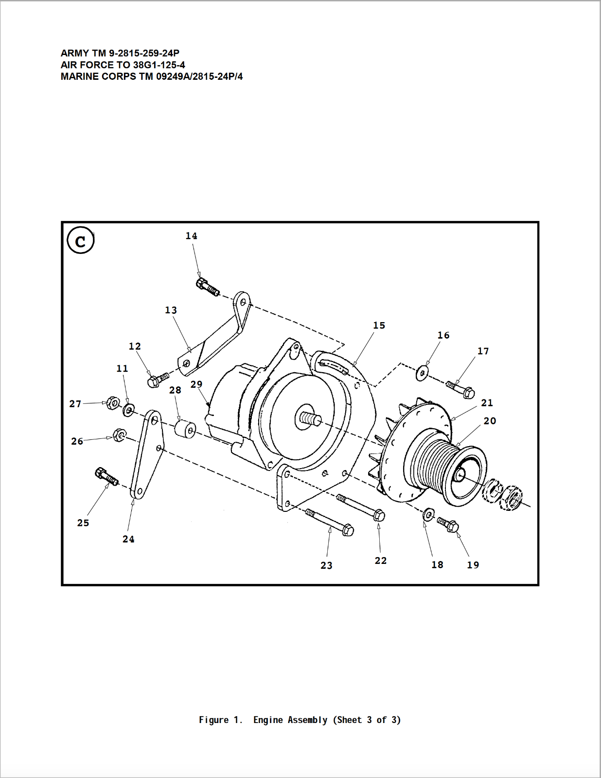 120 Page JOHN DEERE DIESEL ENGINE 4045TF 4 CYLINDER 4.5 L Repair Parts ...