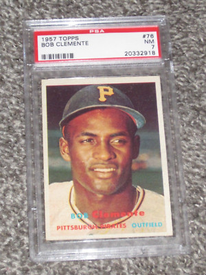 1957 Topps Baseball # 76 Roberto "Bob" Clemente Pittsburgh Pirates PSA ...